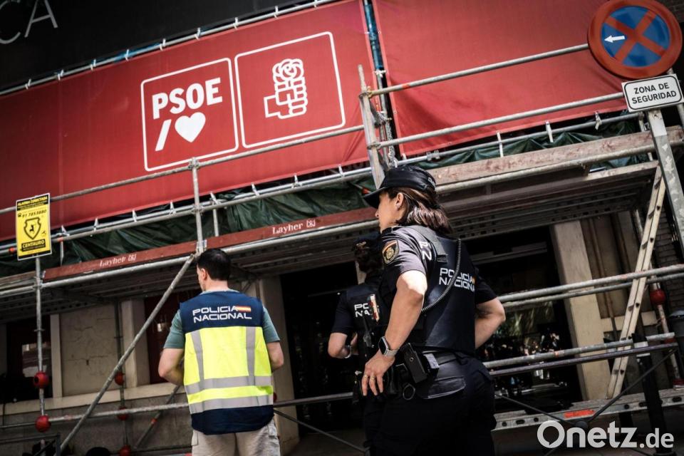 „Polit-Beben“ in Spanien: Polizeieinsatz bei Sanchez-Partei | Onetz