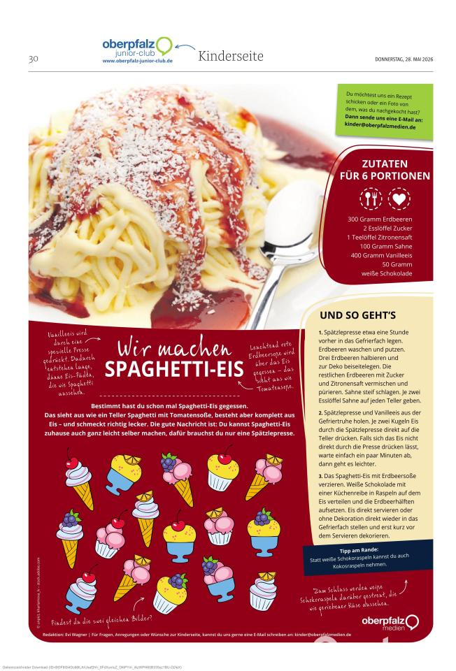 Wir machen Spaghetti-Eis | Onetz