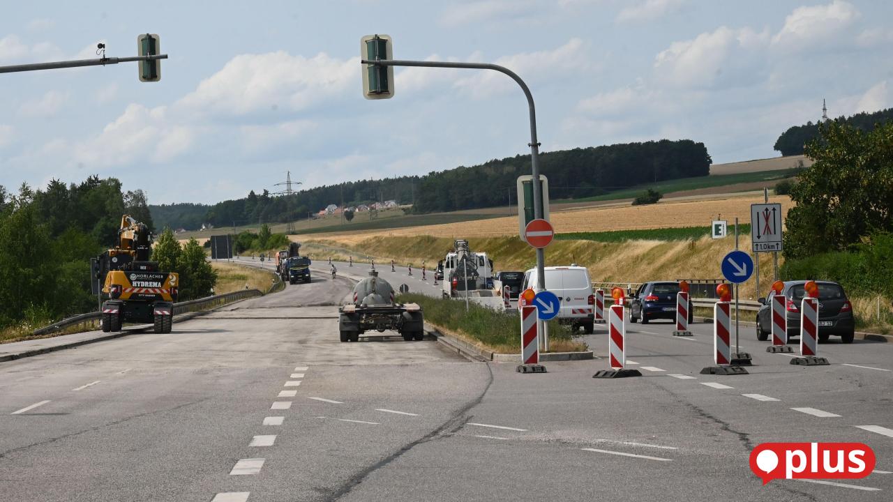 Die Umleitungen auf der B 85 funktionieren | Onetz