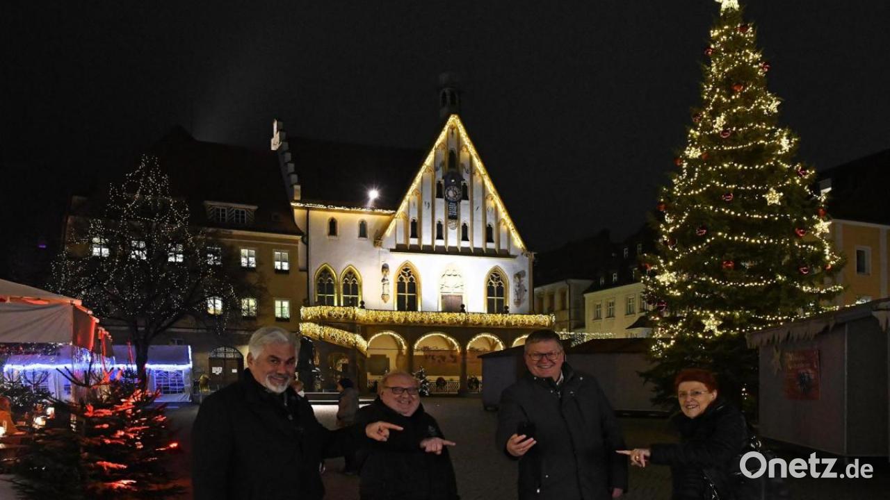 Weihnachtsbeleuchtung in Amberg in Betrieb | Onetz