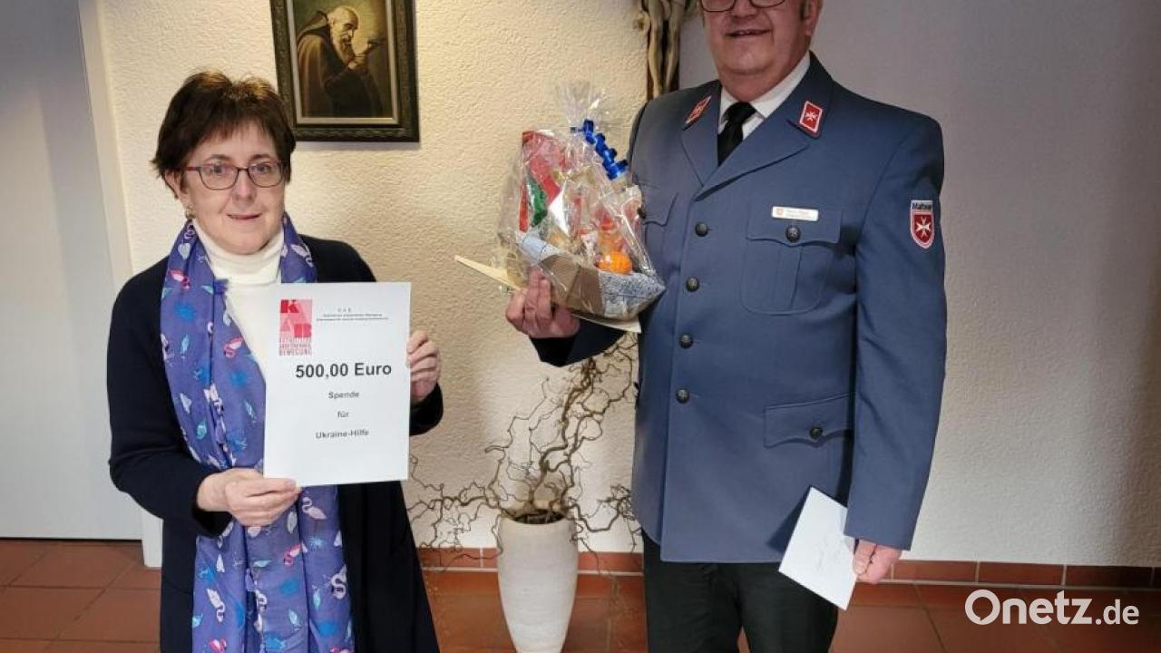 KAB St. Konrad spendet 500 Euro an Martin Preuß für Polenhilfe | Onetz