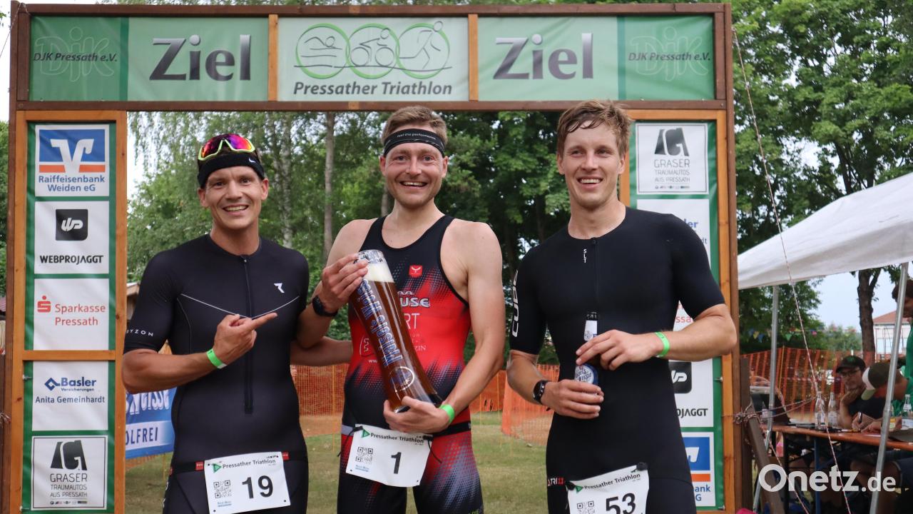 Pressather Triathlon: Sven Pollert und Julia Merk die Sieger | Onetz