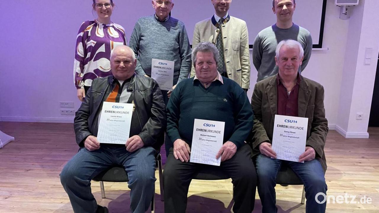 Ehrungen bei der CSU Tännesberg | Onetz