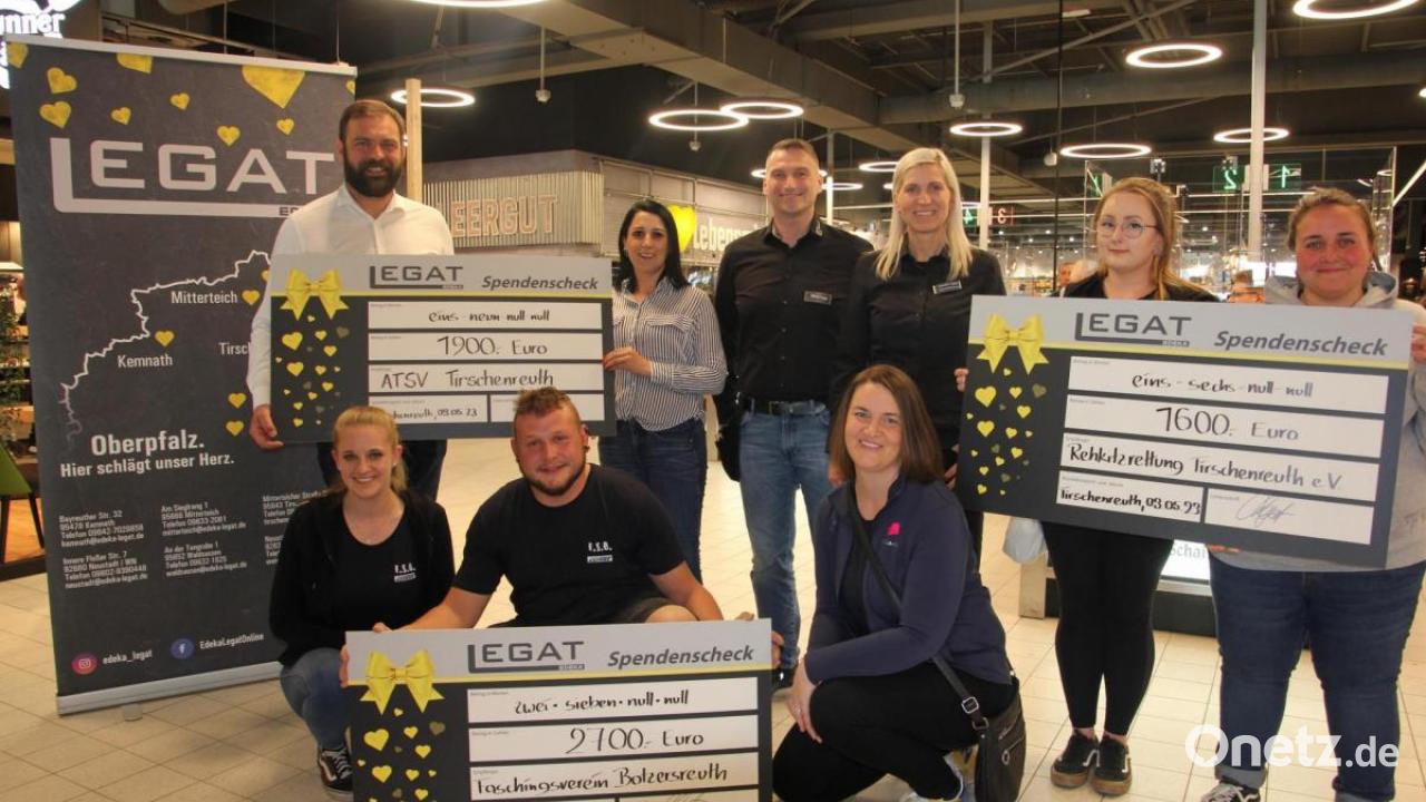 Edeka Legat erlöst mit Einkaufskarte 6200 Euro für drei Vereine | Onetz