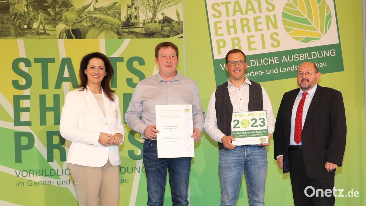 Garten- und Landschaftsbau Bierschenk mit Staatsehrenpreis ausgezeichnet | Onetz