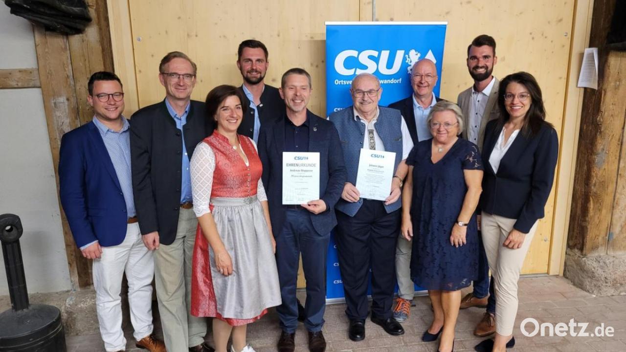 CSU Schwandorf ehrt langjährige Mitglieder | Onetz