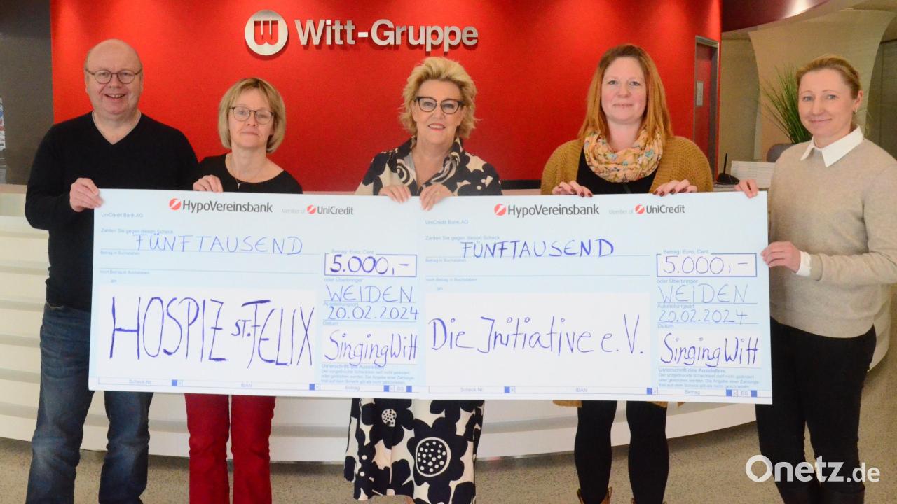 "Singing Witt" spendet je 5000 Euro an Hospiz St. Felix und "Die ...