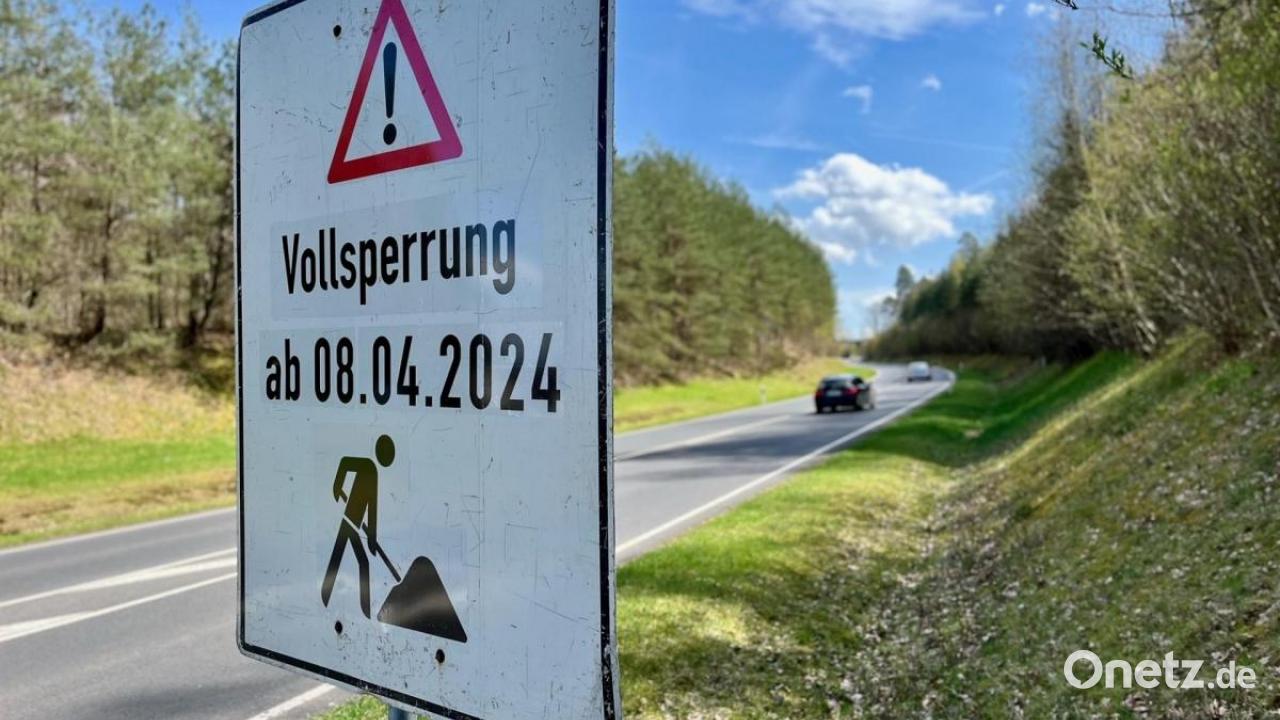 Straßensperrung auf der B 299 zwischen Hütten und Tanzfleck | Onetz