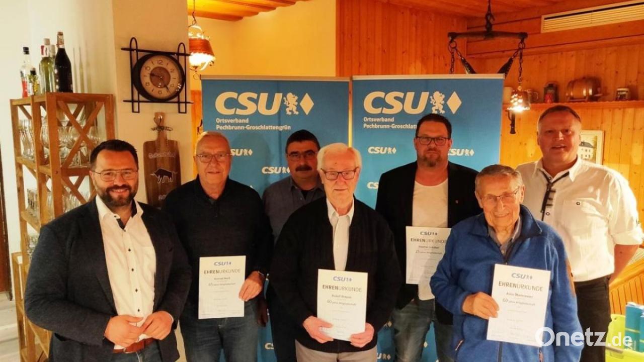 Ehrungen bei der CSU Pechbrunn-Groschlattengrün | Onetz