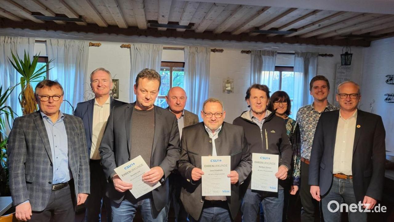 CSU-Ortsverband Süß zeichnet langjährige Mitglieder aus | Onetz