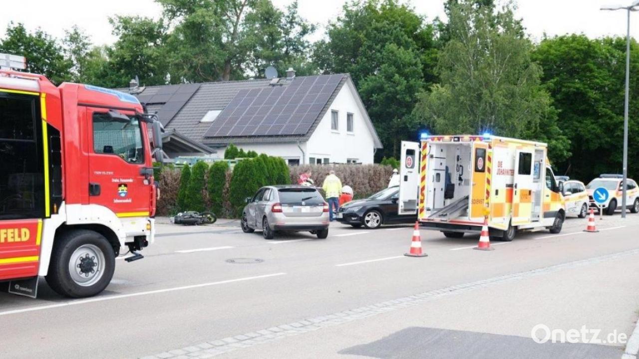 Unfall in Schwarzenfeld: Motorradfahrer verletzt | Onetz