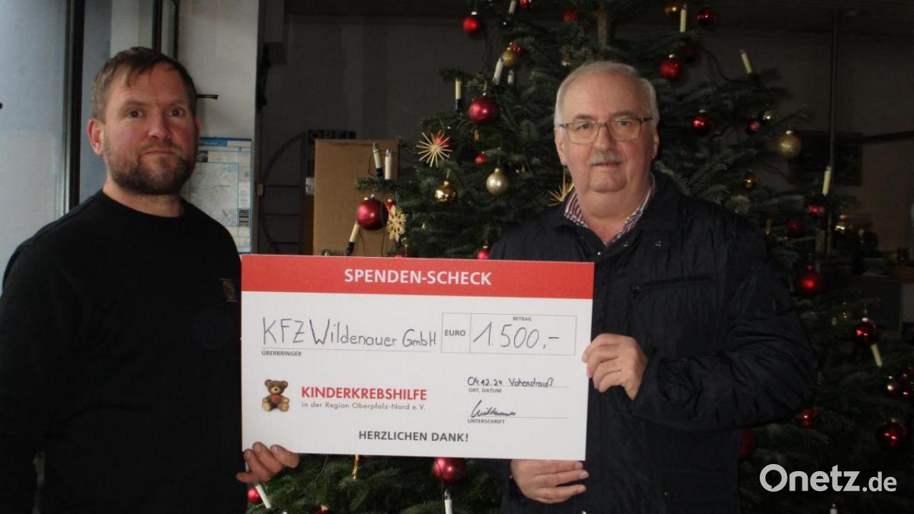 Kfz-Wildenauer spendet 1500 Euro an Kinderkrebshilfe Oberpfalz-Nord | Onetz