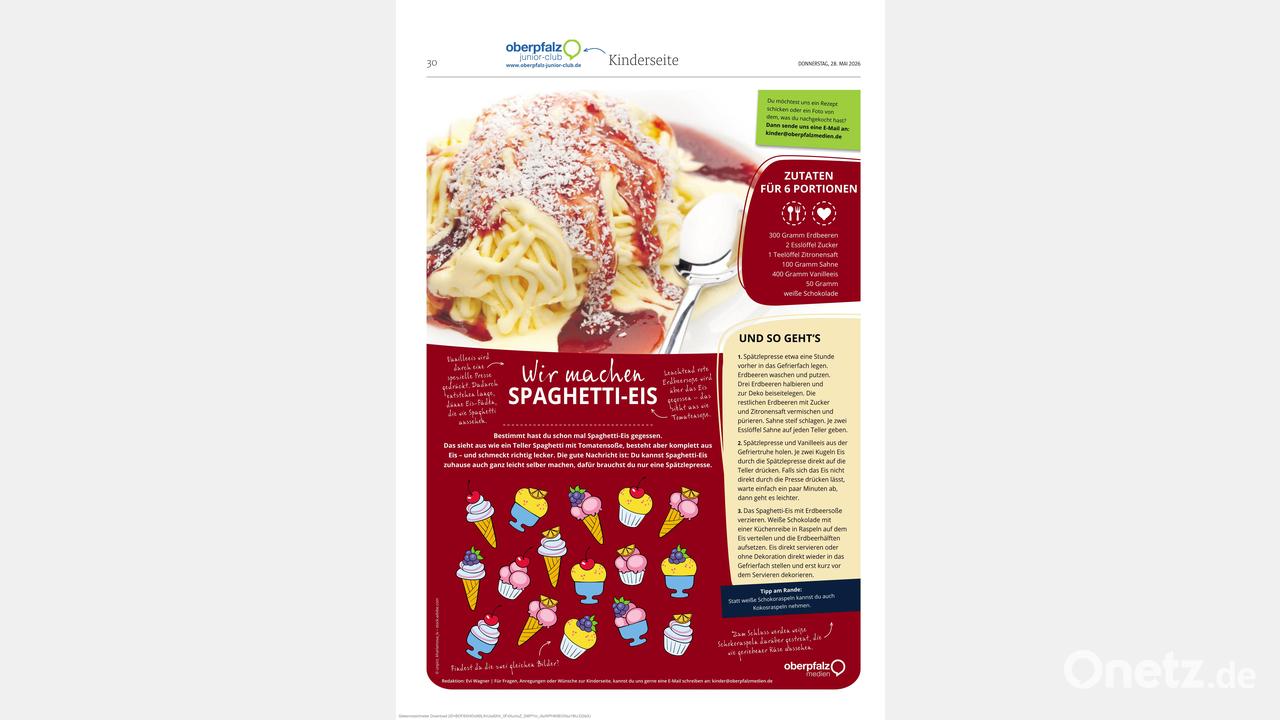 Wir machen Spaghetti-Eis | Onetz