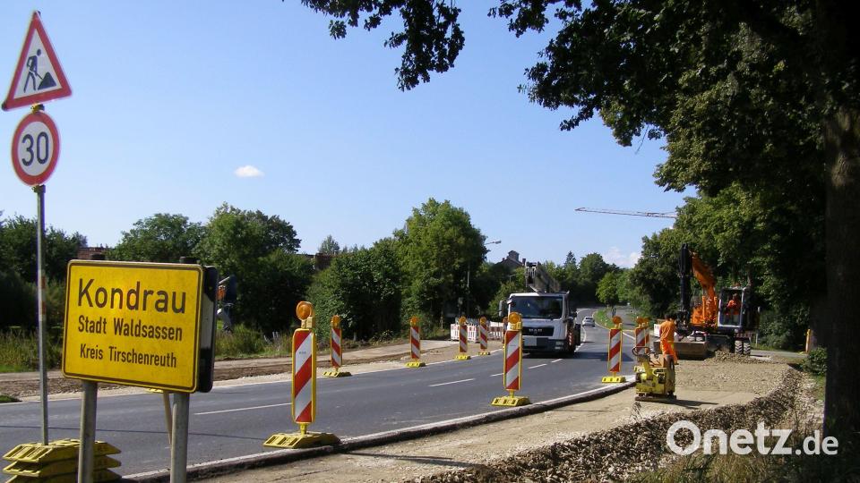 Bauarbeiten an B 299 am Ortseingang Kondrau | Onetz