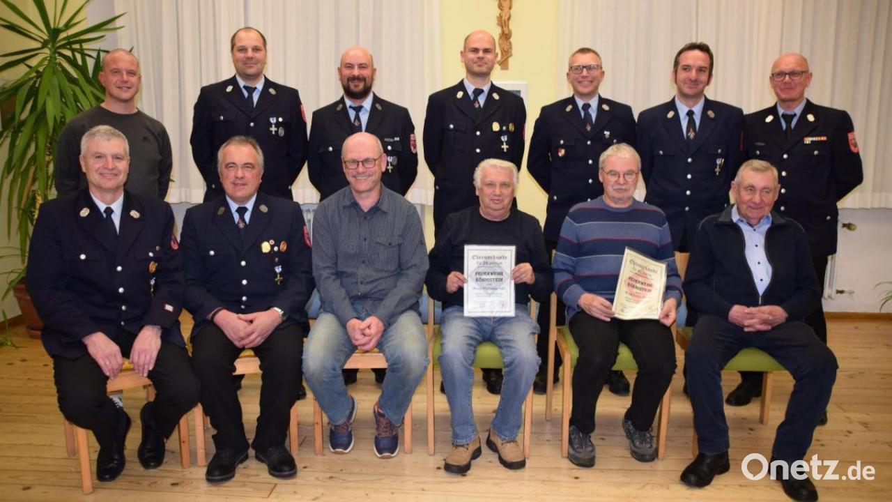 Feuerwehr Königstein ehrt bei Jahreshauptversammlung treue Mitglieder | Onetz